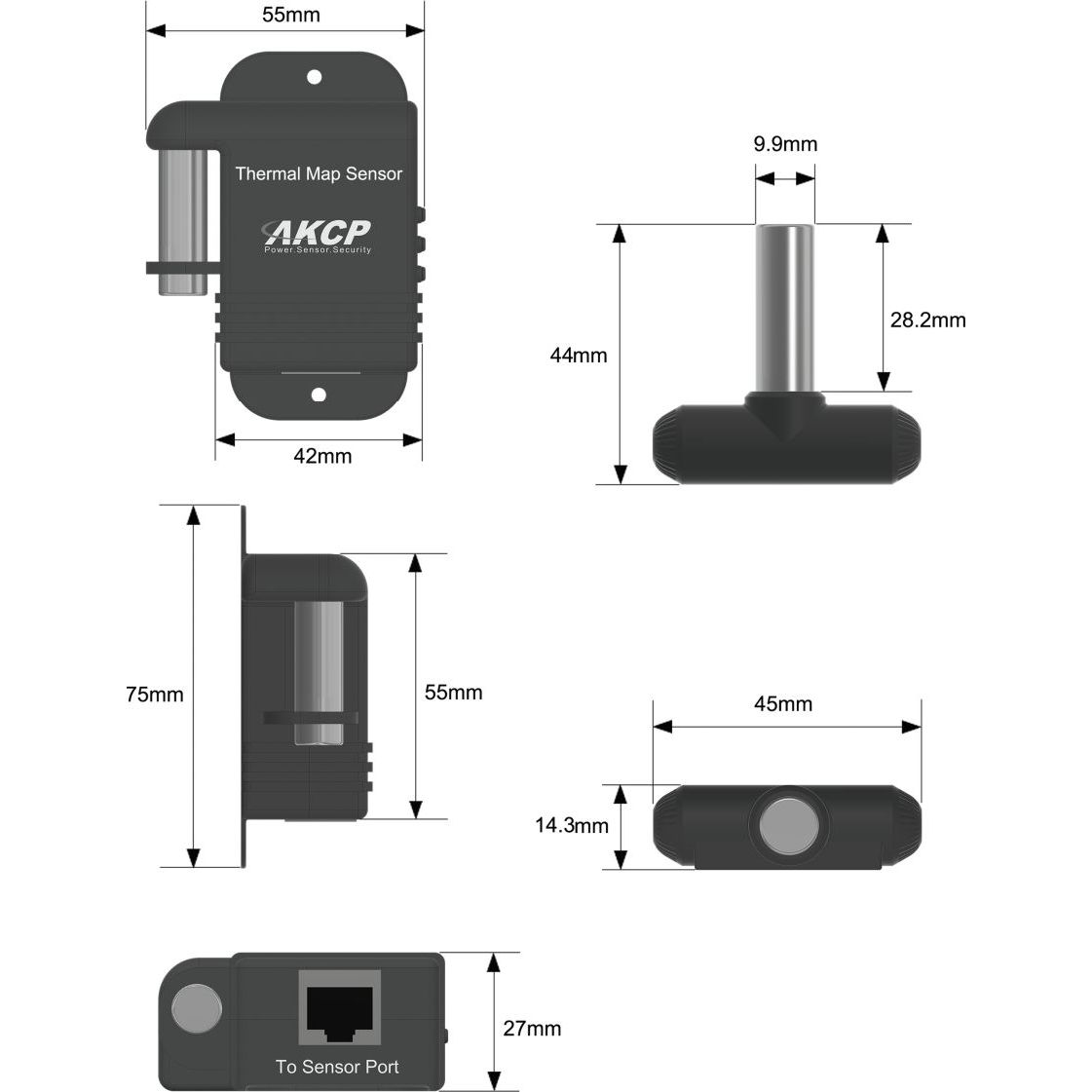 Thermal Map Sensor – Temperatursensor für Serverschränke von AKCP